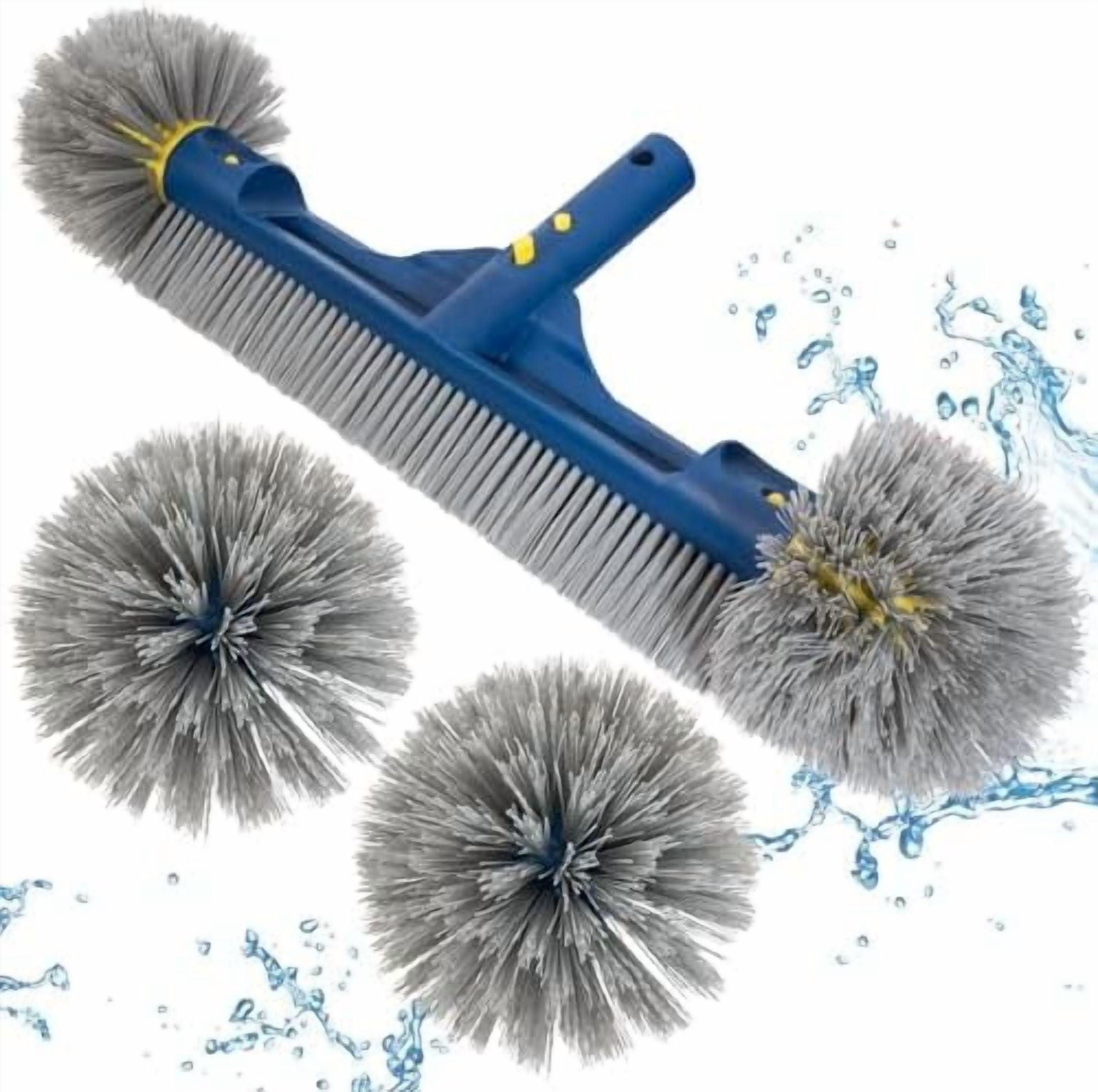 18’’ & 20’’ Pool Brushes with Round Ends, Detachable Pool Brushes for ...