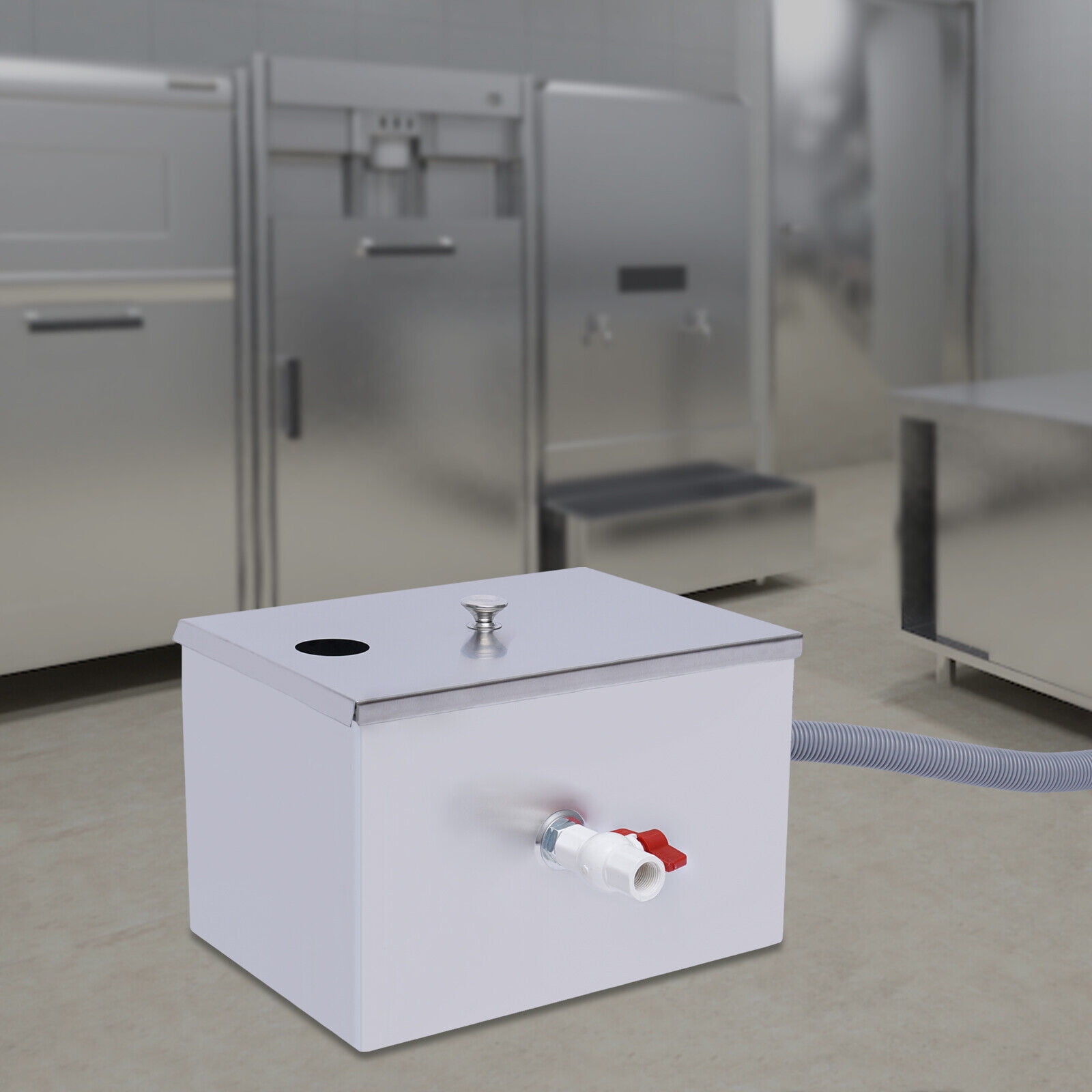 18-20L Stainless Steel Commercial Grease Interceptor Grease Trap Under ...