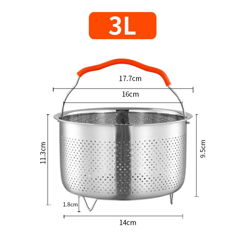 18/20cm French Fries Basket Oil Filter Stainless Steel Rice Steamer ...