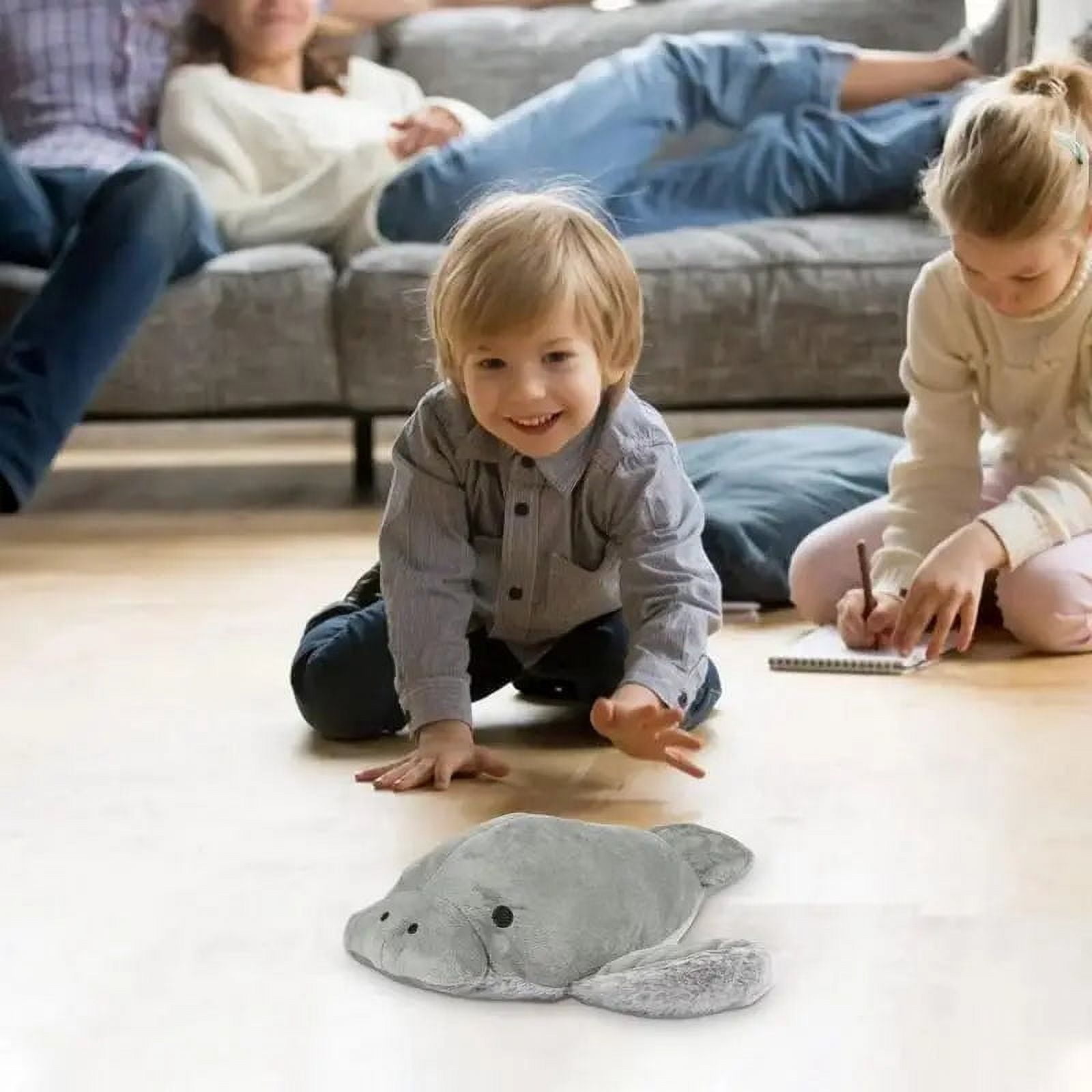 Manatee Stuffed Animal Cartoon Simulation Manatee Toy Sea Animal Soft ...