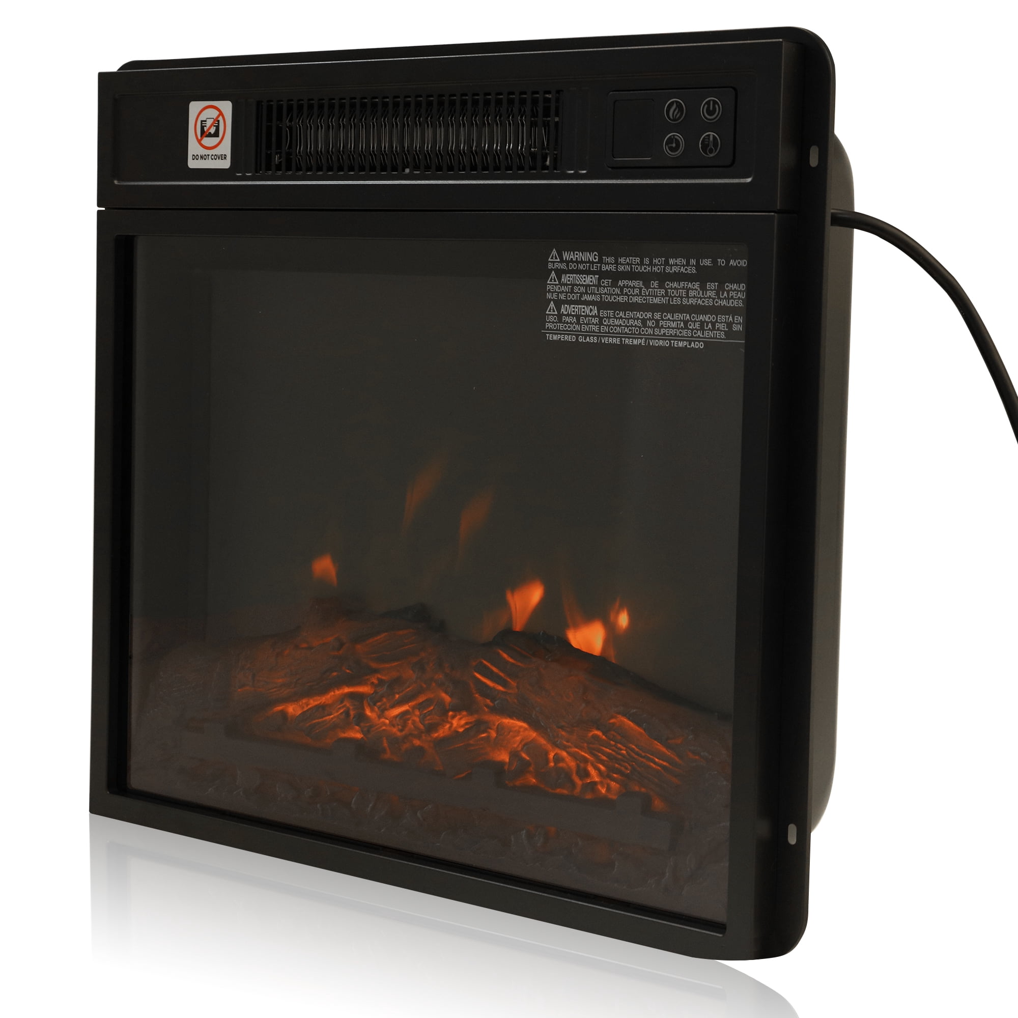 18/23inch Electric Fireplace Heater Insert Heater w/ Remote Timer ...