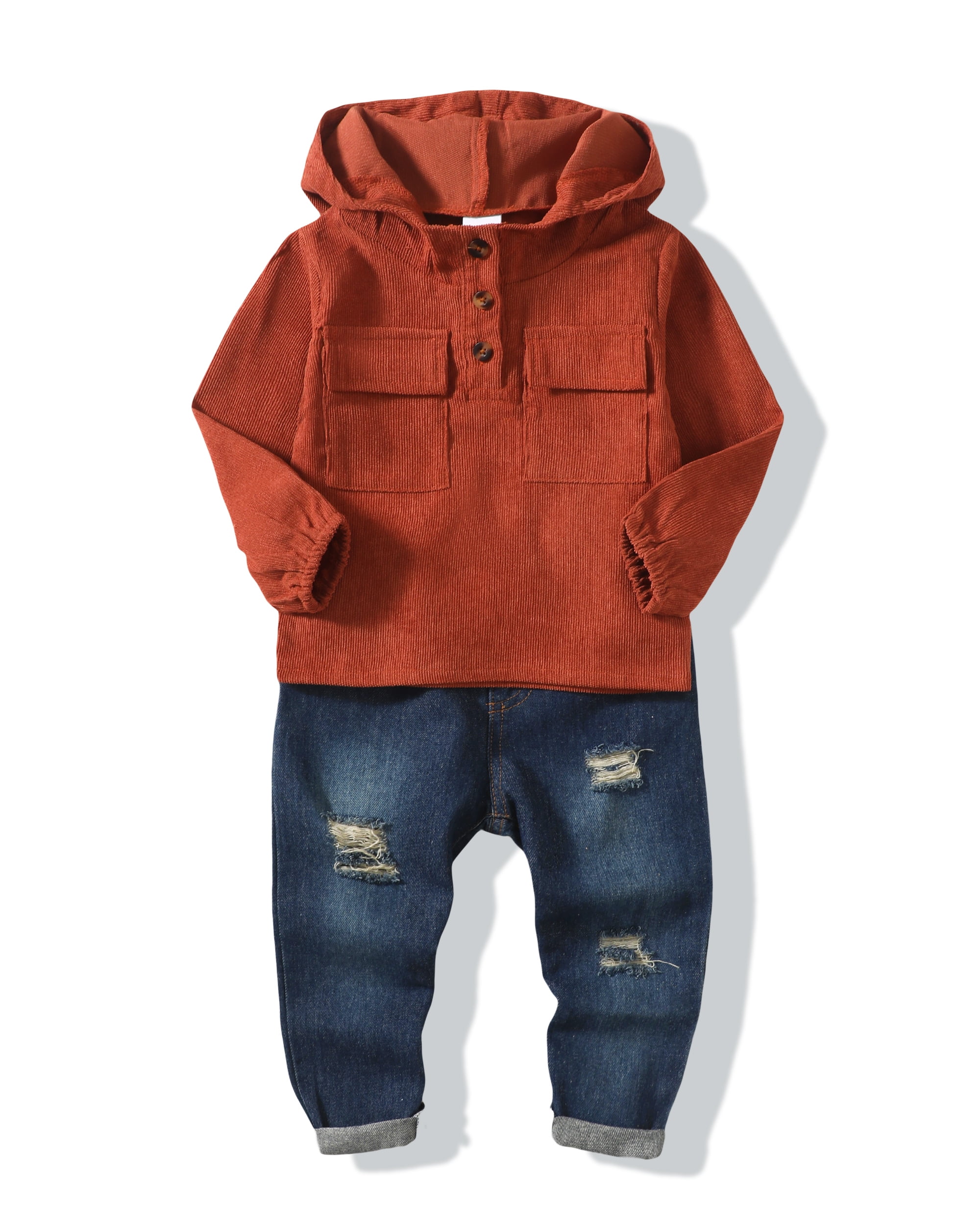 18-24 Months Boy Clothes Baby Boy Hoodie Winter Outfits Denim Jeans ...