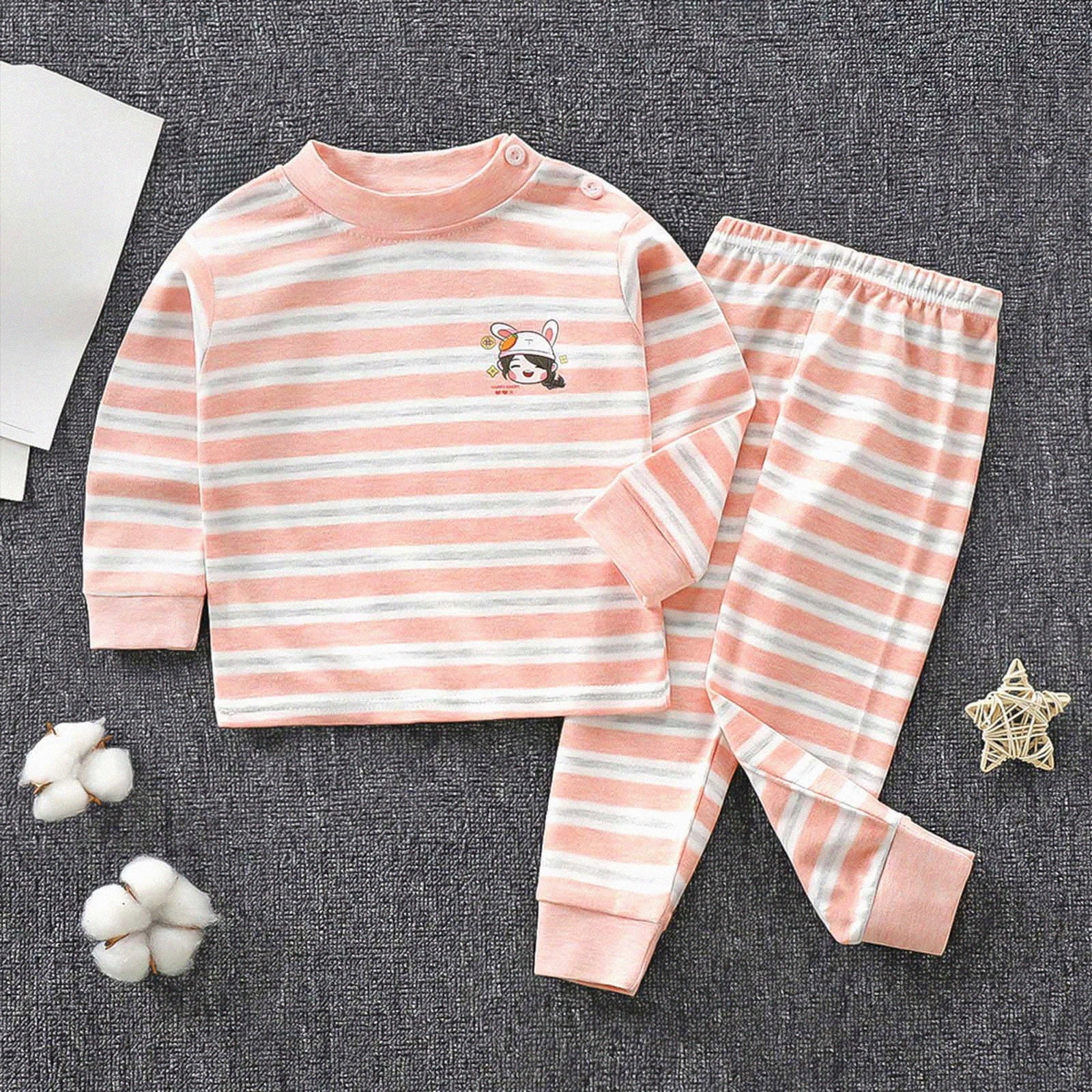 18-24 Months Girls Long Sleeve Pajama Set Toddler Baby Girl Fall Winter ...