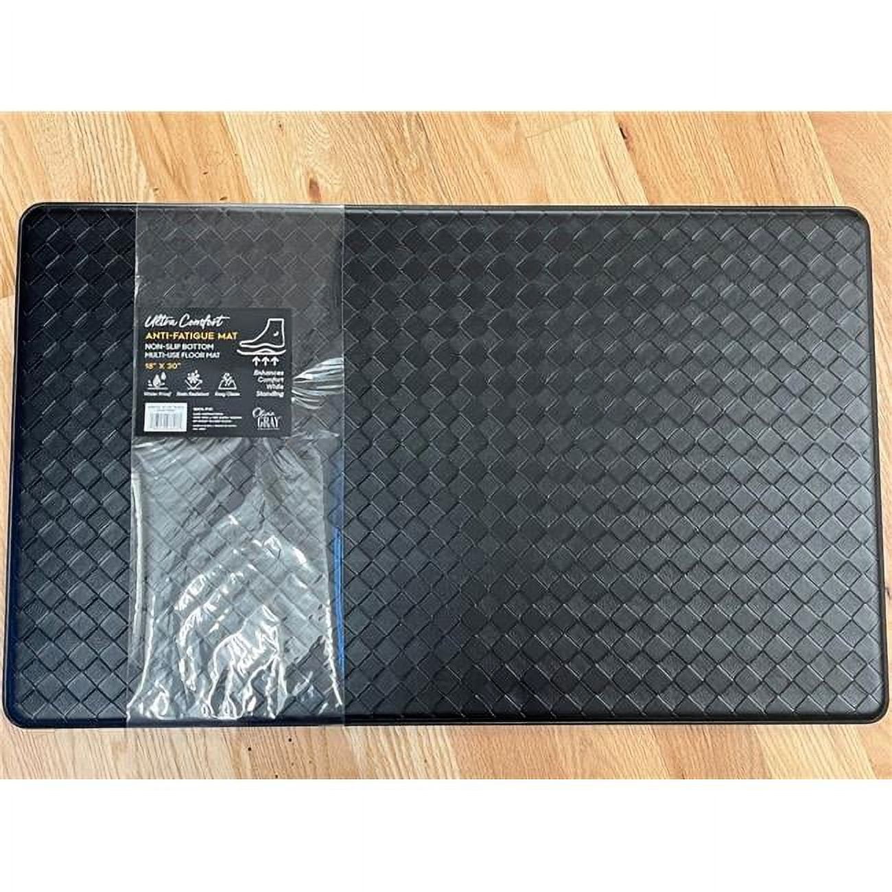 18 & 30 in. Anti-Fatigue Embossed Mat, Black - Walmart.com