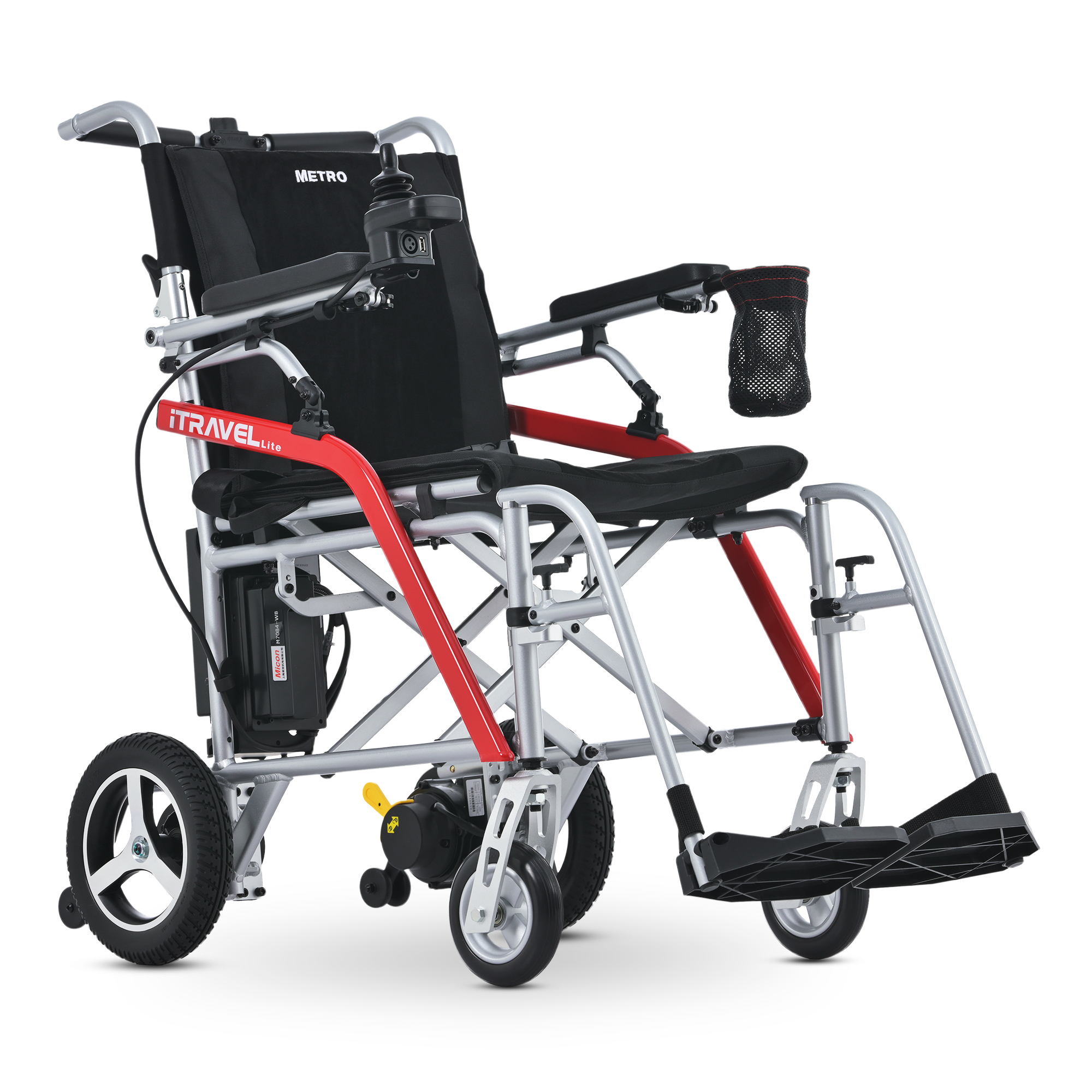 18'' 33lbs Lightweight Electric Wheelchair for Adults, Foldable Powered ...