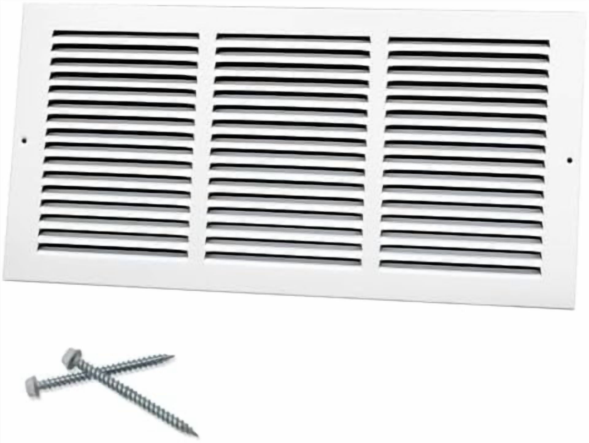 18"W x 8"H [Duct Opening Size] Steel Return Air Grille, Air Return Vent ...