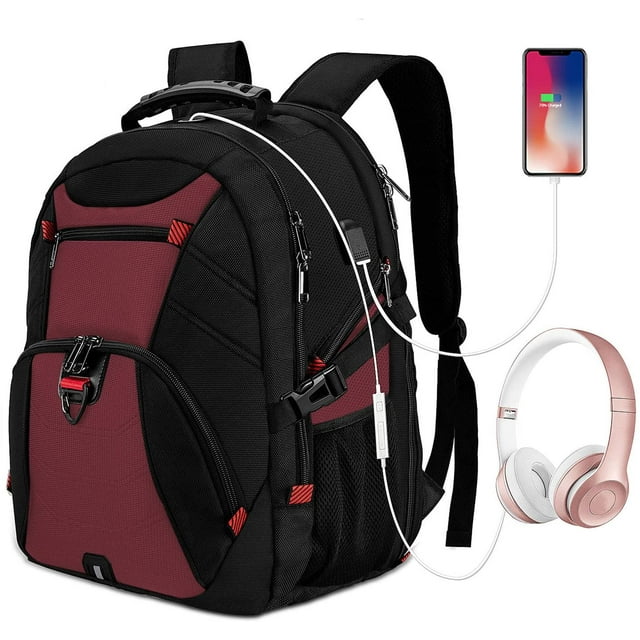 18.4 Inch Laptop Backpack Extra Large Travel Water Resistant Business ...