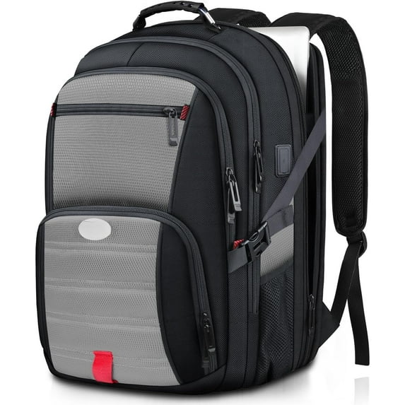 18.4 Inch Travel Backpack, TSA Laptop Backpack with USB Port, 55L Water ...