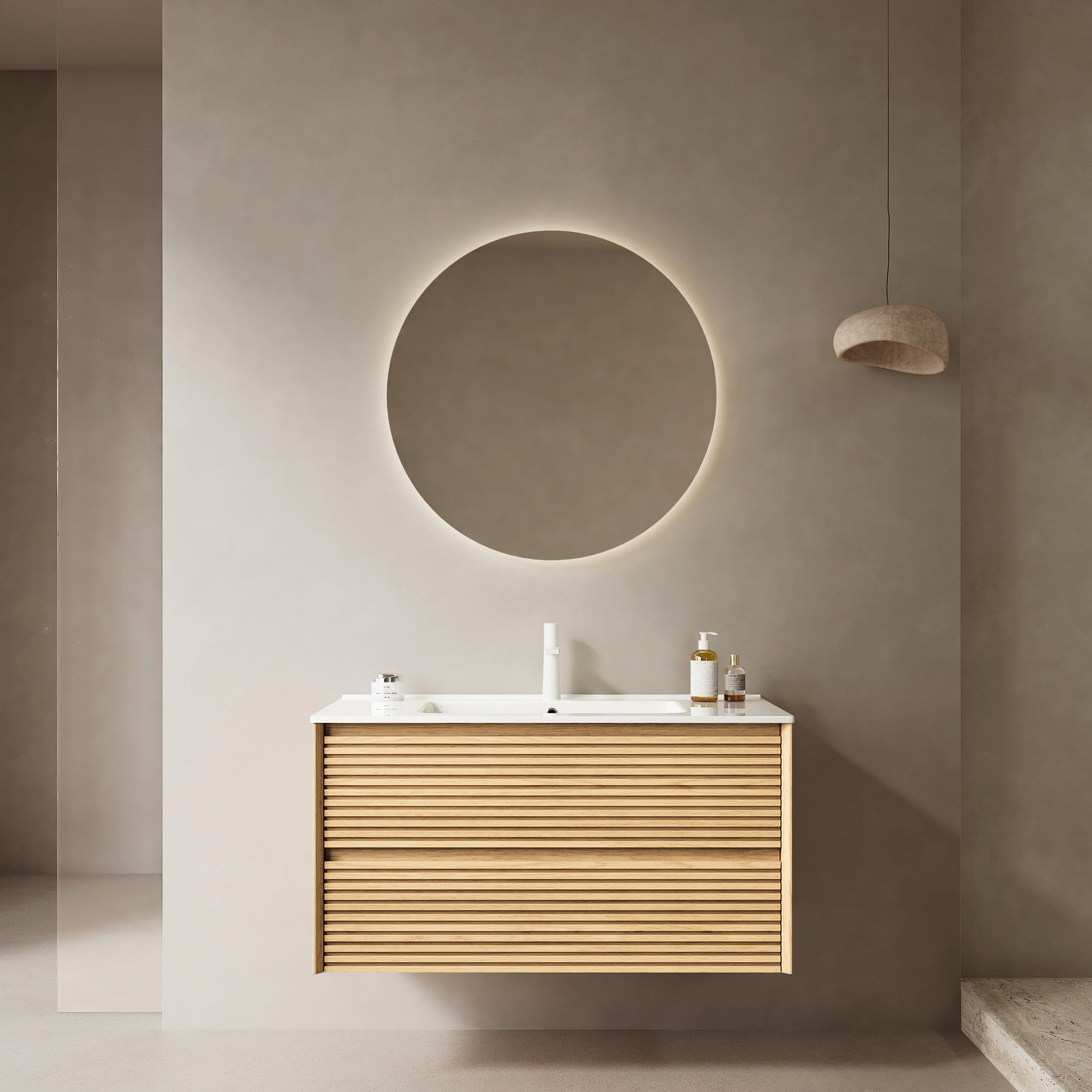 18.42 in Height, Plywood Filler - Curved Corner Countertop Sink ...