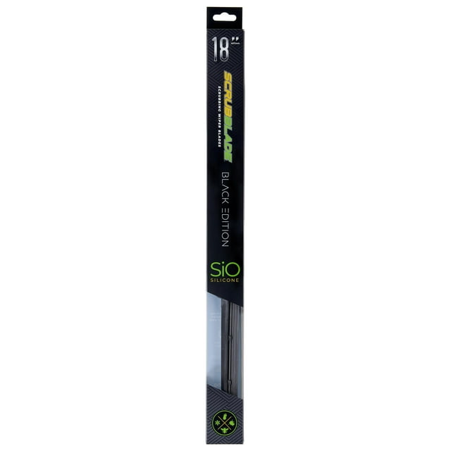 18" 450MM BLACK EDITION SILICONE SCRUBBLADE WIPER BLADE - Walmart.com