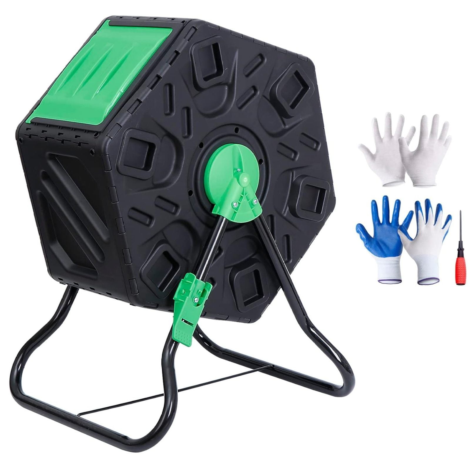 18.5 Gallon Compost Compost Bin All-Season Outdoor BPA Free Single ...