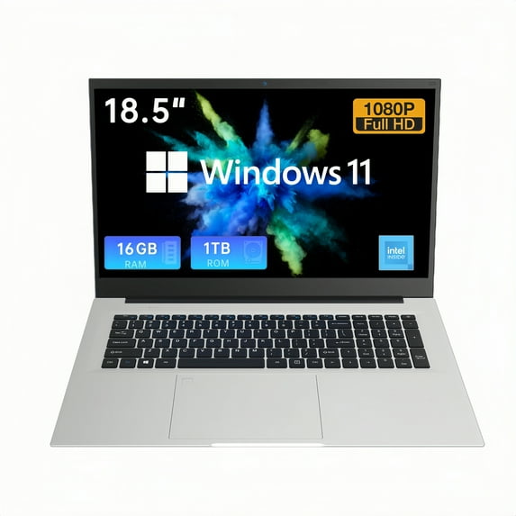 18.5 Inch Laptop Computer with Windows 11,Intel N150 Quad-Core ...