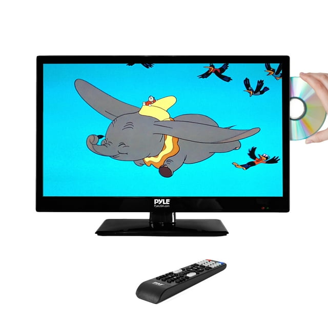 18.5" LED TV - HD Television with Built-in CD/DVD Player, 1080p Support ...