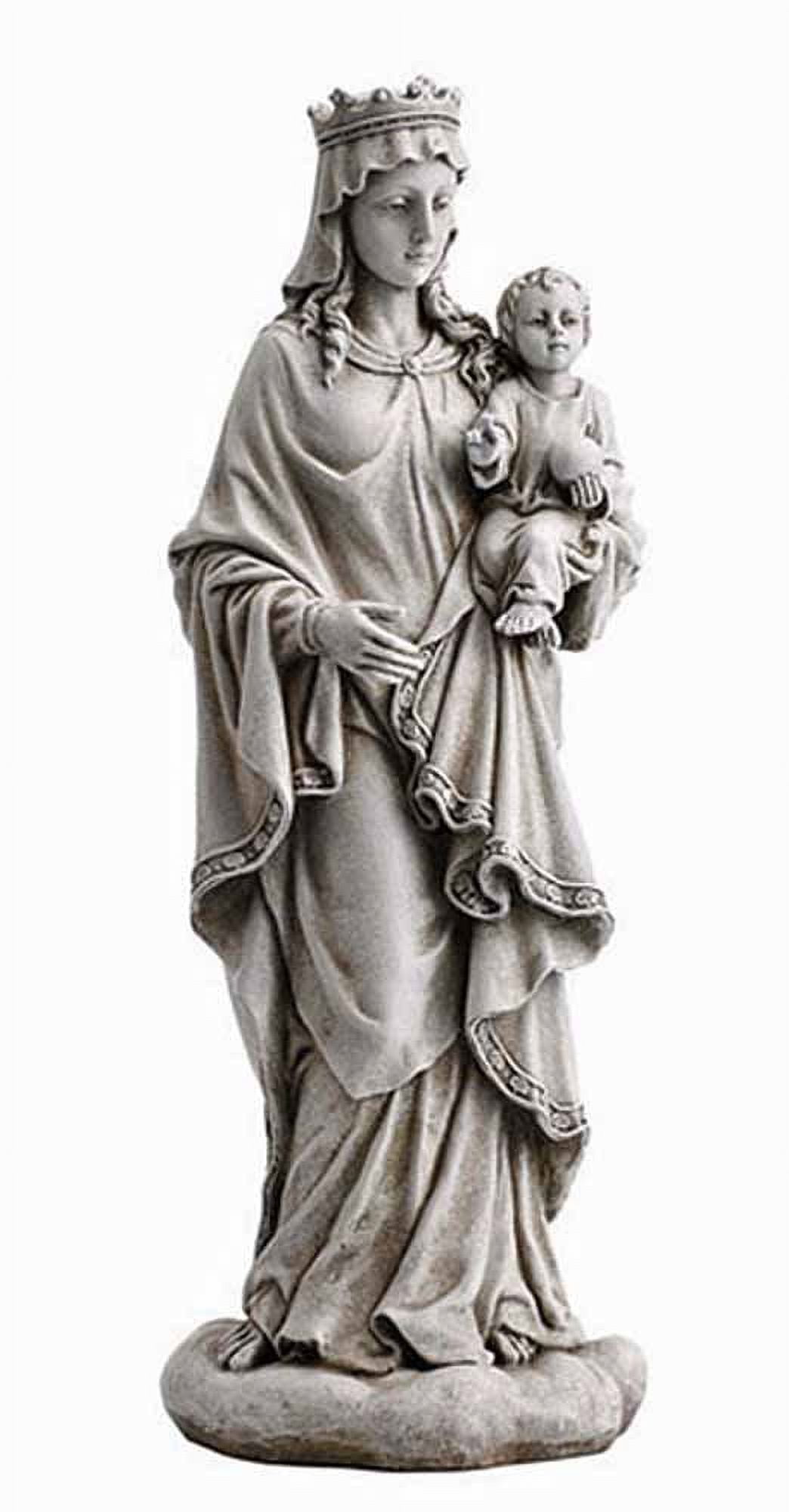 18.5" Mary Queen of Heaven with Child Garden Statue - Walmart.com