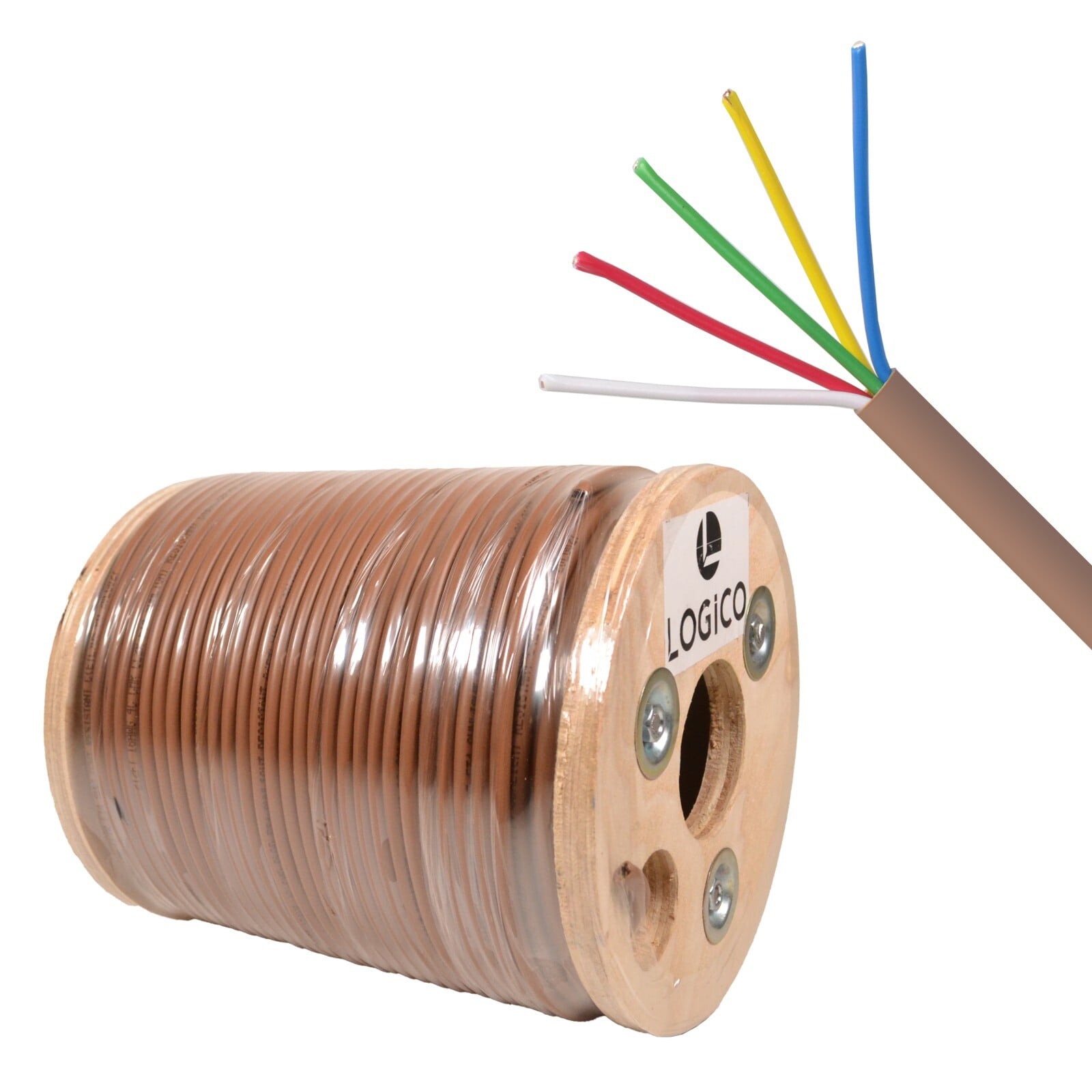 18/5 Thermostat Wire HVAC Bare Copper Cable CMR/Riser-Rated Power ...