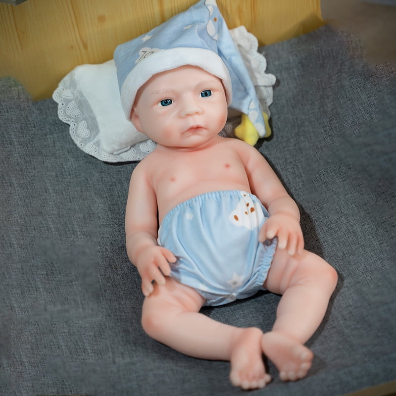 18.5 inch Lifelike Reborn Baby Dolls 6.9 lb, Realistic Newborn Baby ...