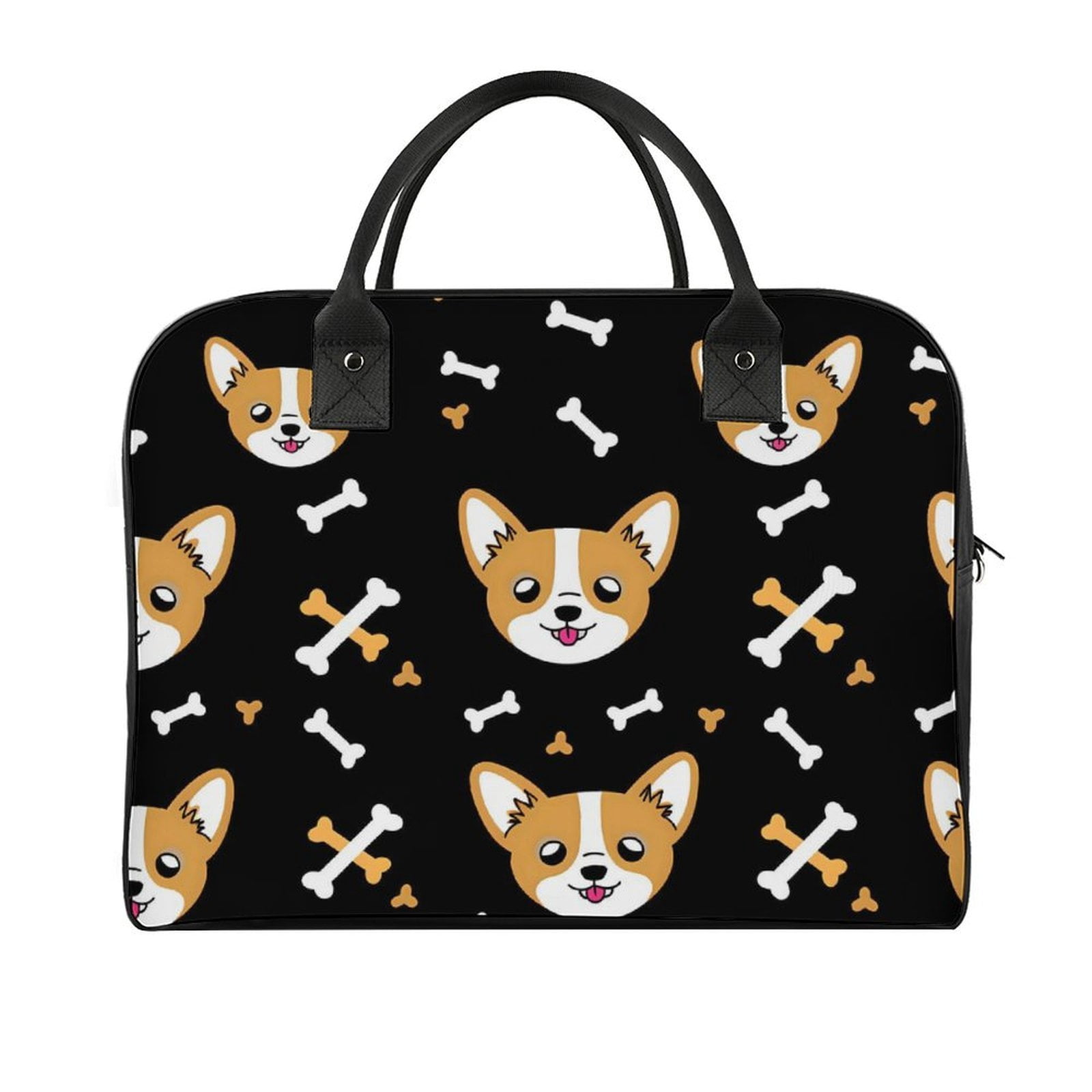 18.5x12.9in Travel Handbag Double Zipper Opening And Closing Adjustable ...