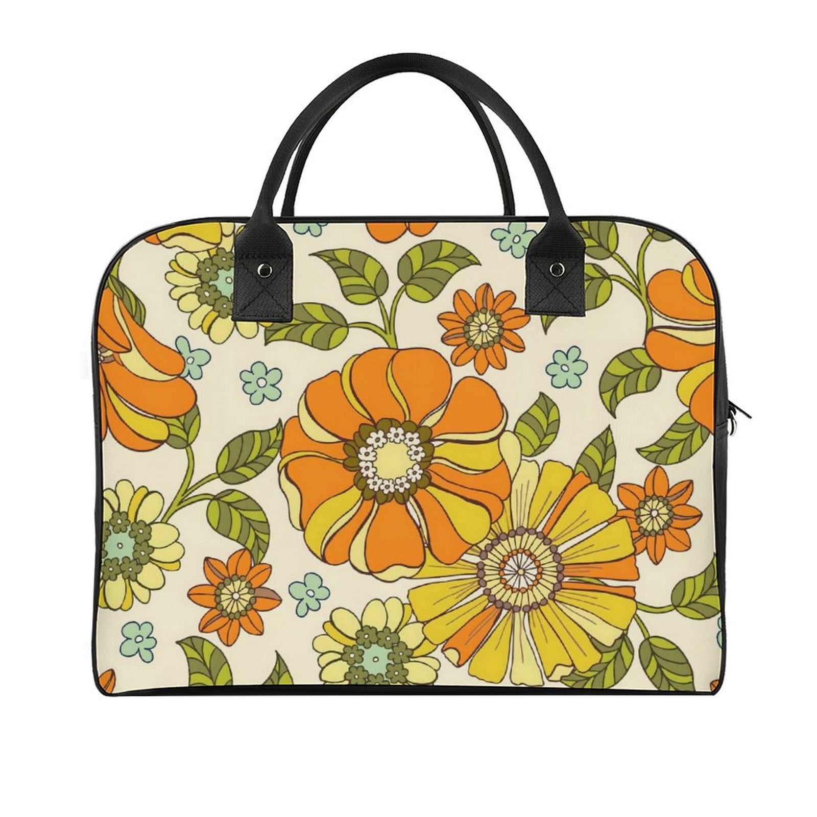 18.5x12.9in Travel Handbag Double Zipper Opening And Closing Adjustable ...