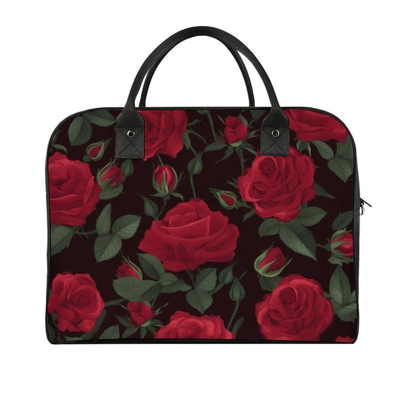 18.5x12.9in Travel Handbag Double Zipper Opening And Closing Adjustable ...