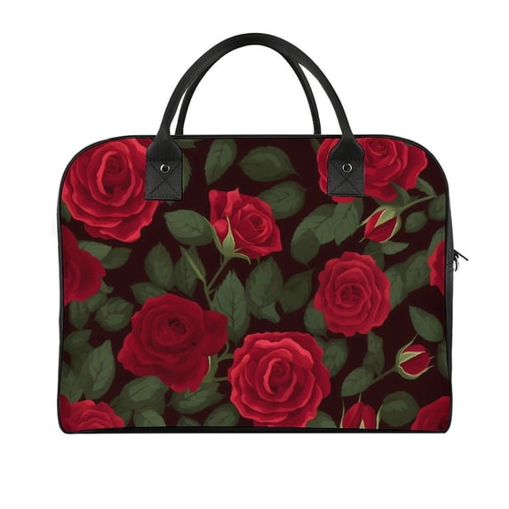 18.5x12.9in Travel Handbag Double Zipper Opening And Closing Adjustable ...
