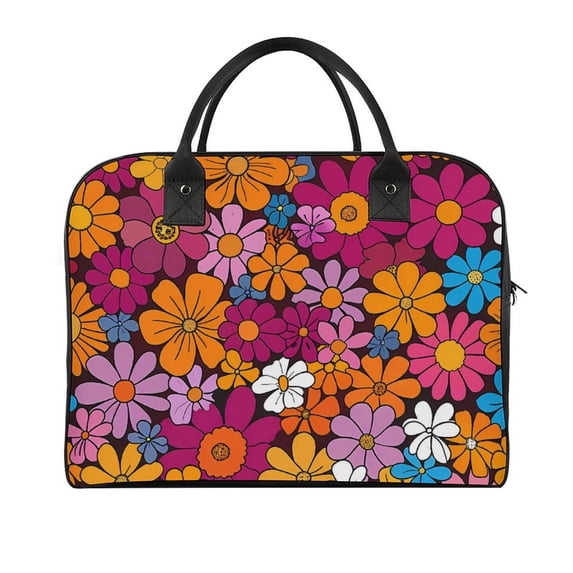 18.5x12.9in Travel Handbag Double Zipper Opening And Closing Adjustable ...