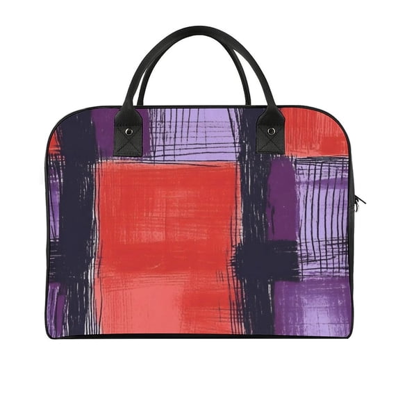 18.5x12.9in Travel Handbag Double Zipper Opening And Closing Adjustable ...