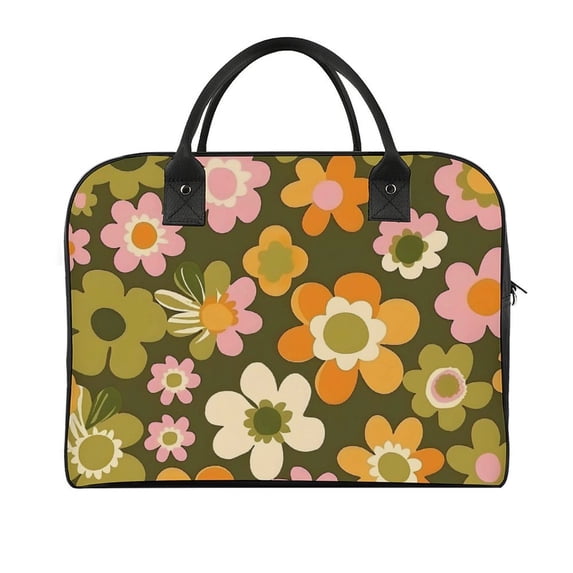 18.5x12.9in Travel Handbag Double Zipper Opening And Closing Adjustable ...