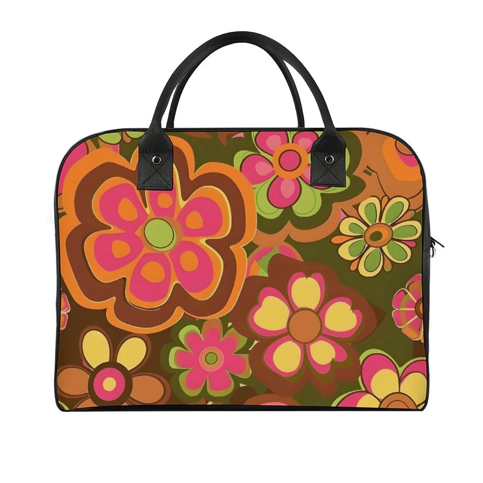 18.5x12.9in Travel Handbag Double Zipper Opening And Closing Adjustable ...
