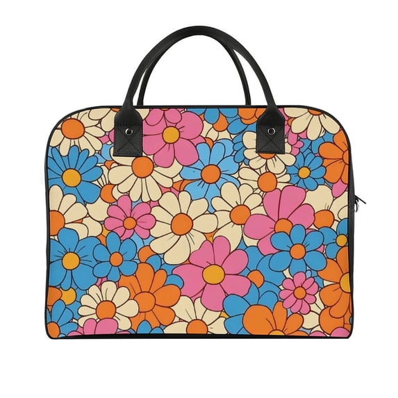 18.5x12.9in Travel Handbag Double Zipper Opening And Closing Adjustable ...