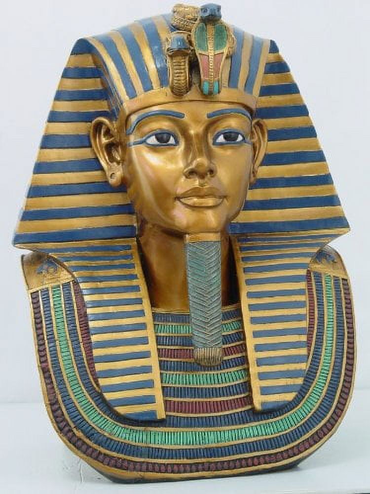 18.75 Inch Egyptian King Tut Head and Bust Resin Statue Figurine ...