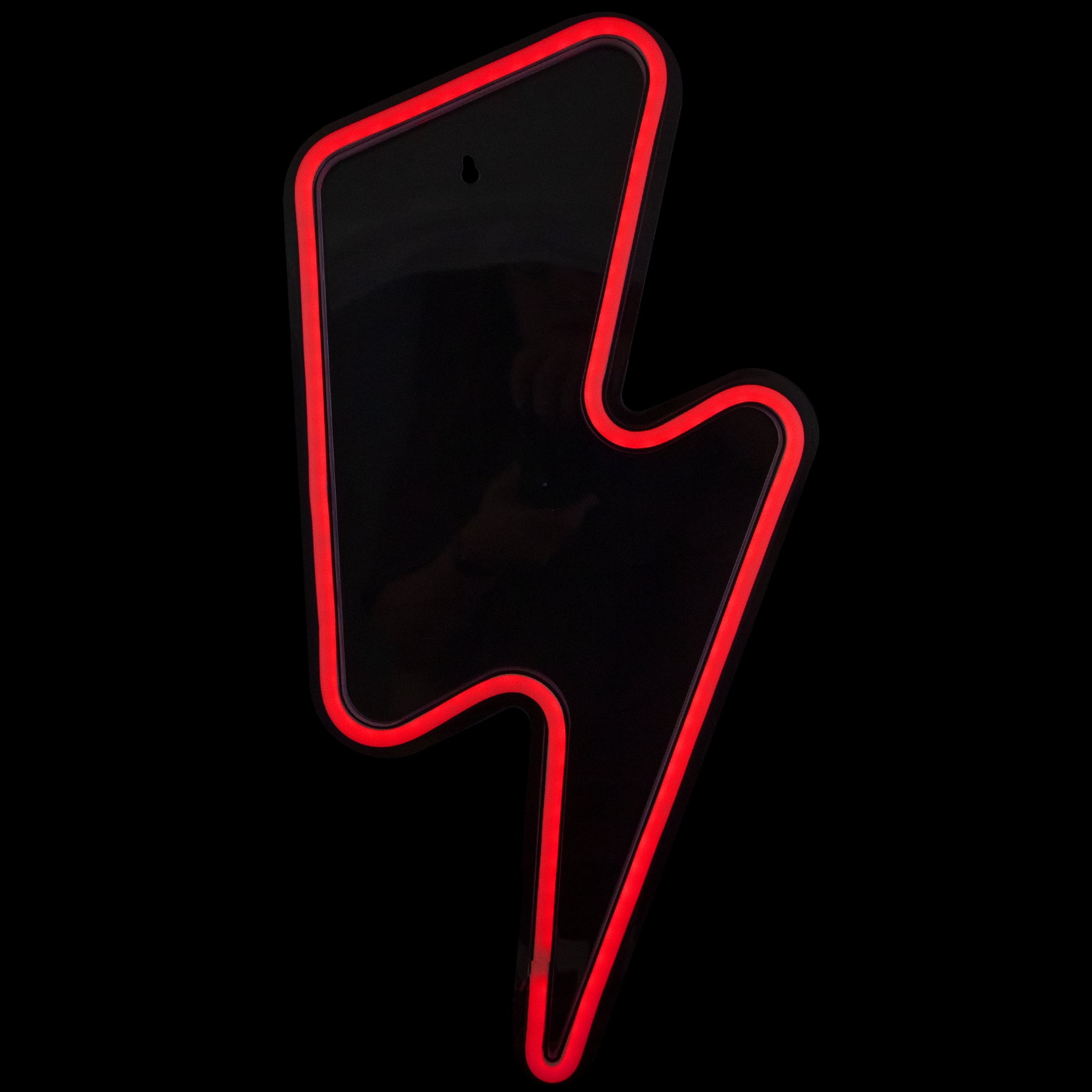 18.75" Red LED Neon Style Lightening Bolt Wall Sign - Walmart.com