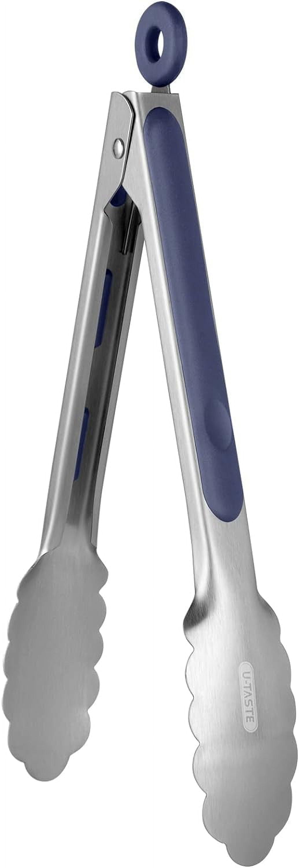 18/8 Stainless Steel Kitchen Tong: U-Taste 9 inch Heat Resistant ...
