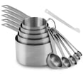 18/8 Stainless Steel Measuring Cups And Spoons Set Of 11 Metal With 1/8 ...