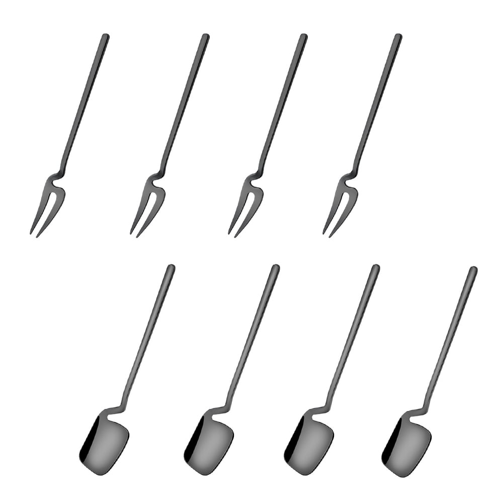 18/8 Stainless Steel Modern Mini Fruit Appetizer Forks and Dessert ...