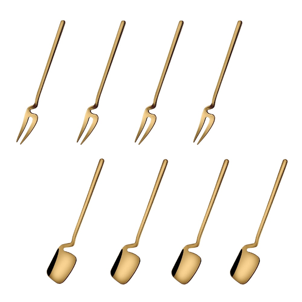 18/8 Stainless Steel Modern Mini Fruit Appetizer Forks and Dessert ...