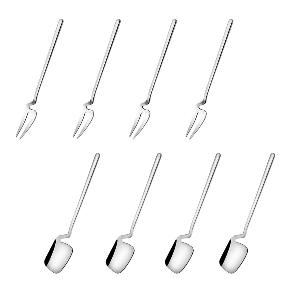 18/8 Stainless Steel Modern Mini Fruit Appetizer Forks and Dessert ...