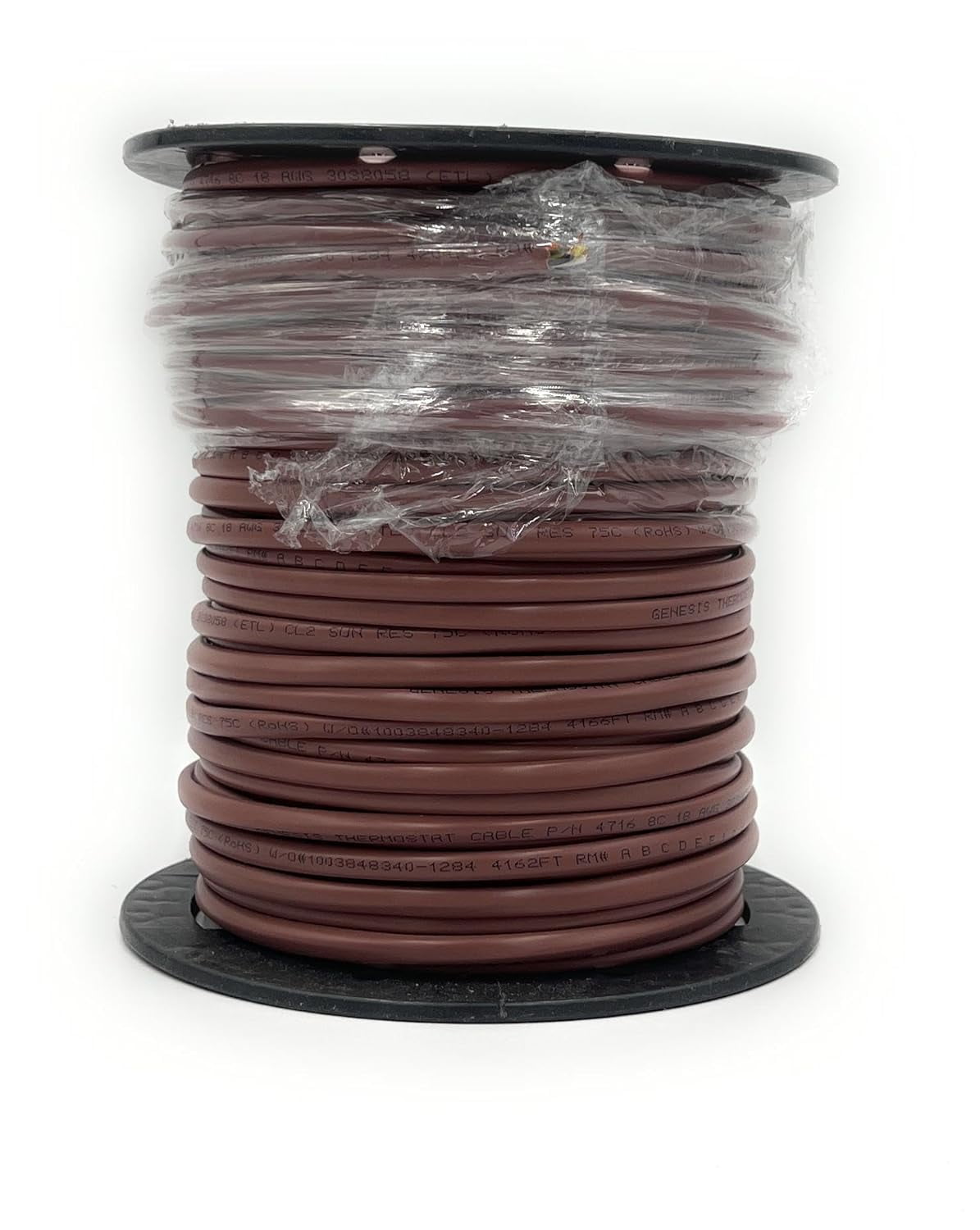 18/8 Thermostat Wire – 250 Ft Solid Copper Cable, CL2 Rated, 8 ...
