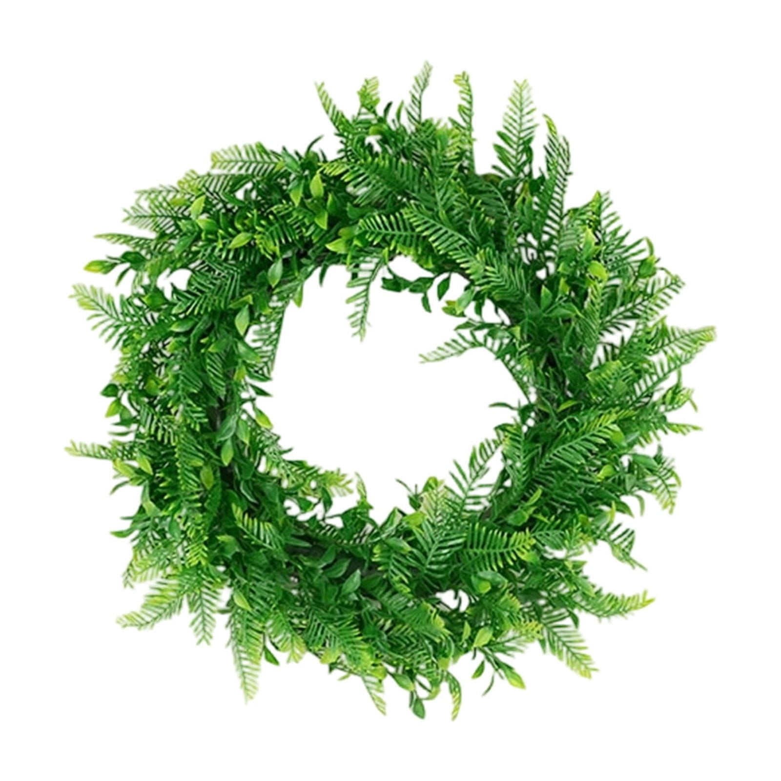 18.9 Inch Artificial Eucalyptus Wreath, Large Fake Greenery Wreath for ...