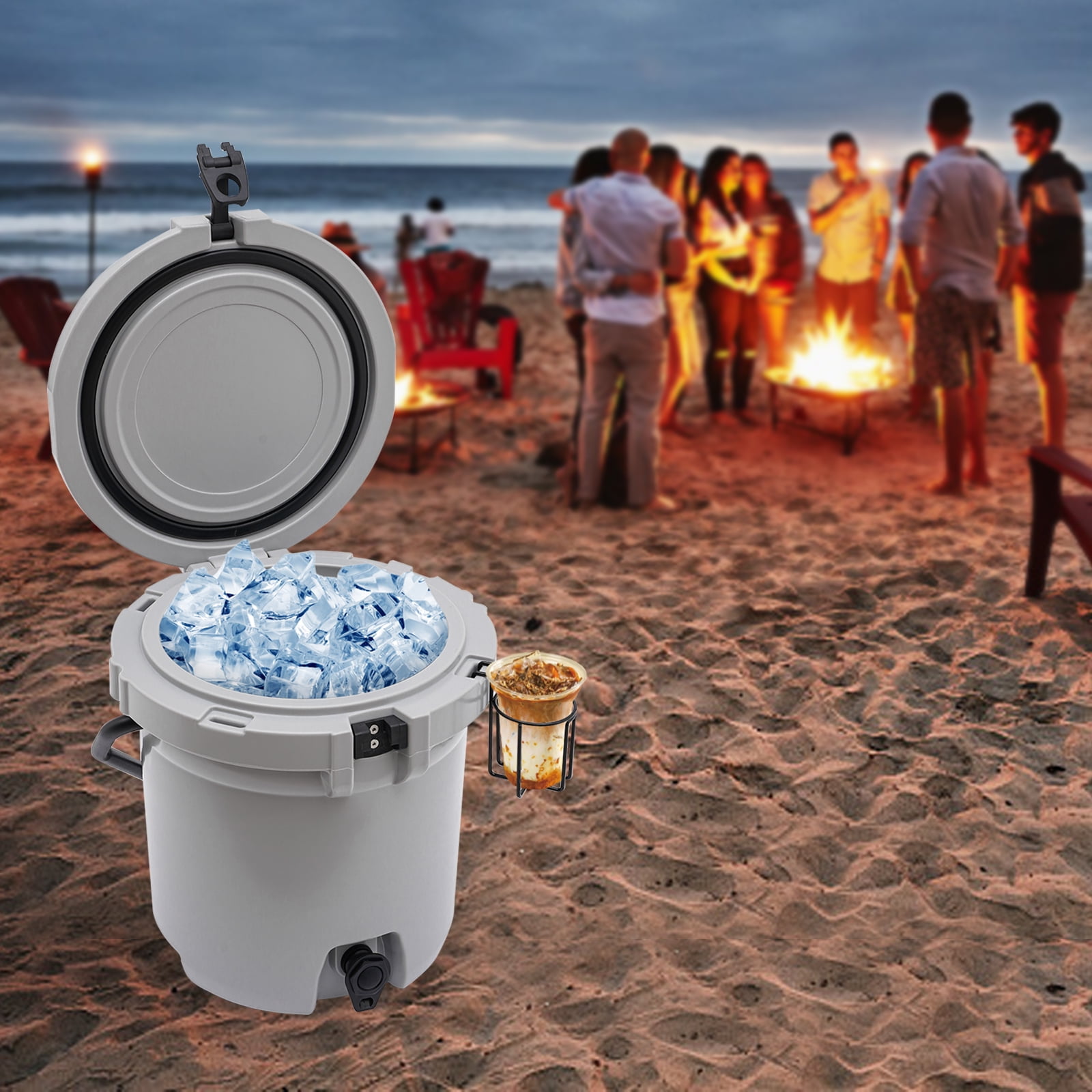 18.93L/5gal Capacity Water Jug Cooler, Portable Beverage Dispenser ...