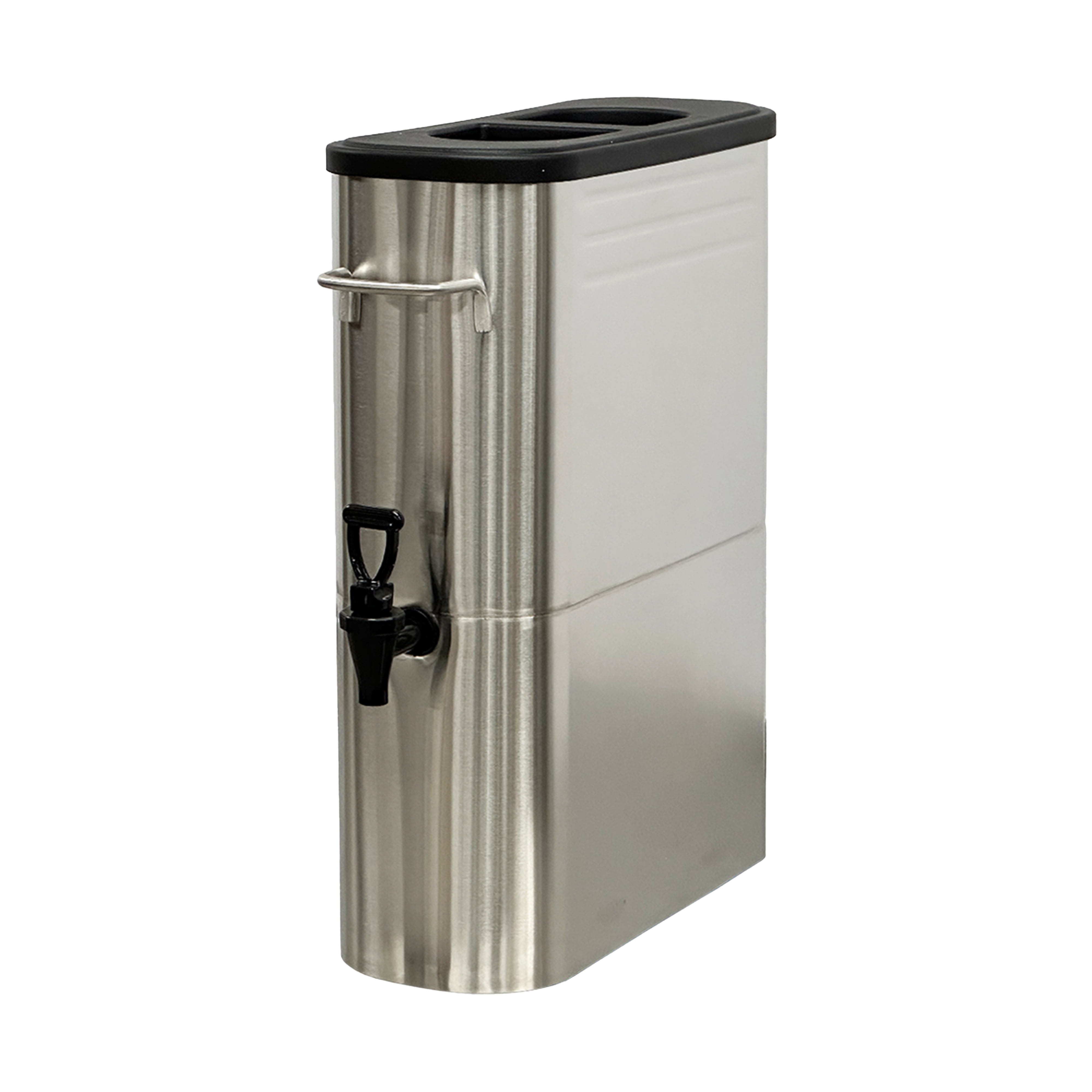 18.9L Oval Style Narrow Commercial Iced Tea Dispenser with Solid Lid, 5 ...