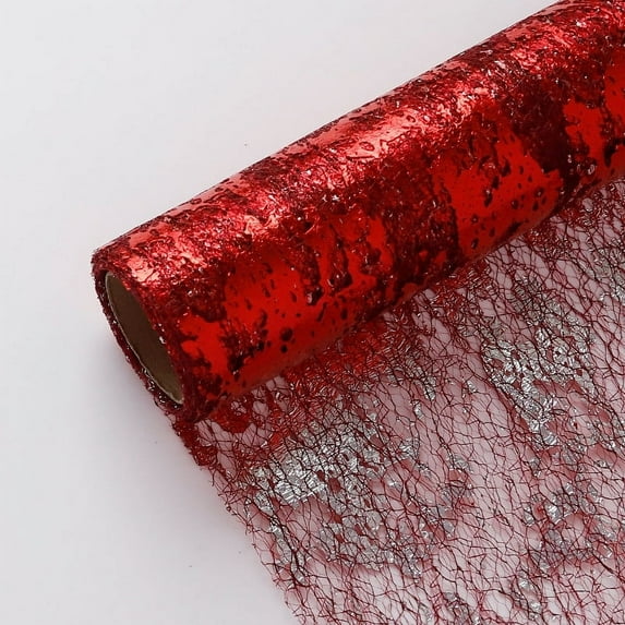 18.9X177 Inch Sequin Glitter Lightening Foil Table Runner, Thin Mesh ...