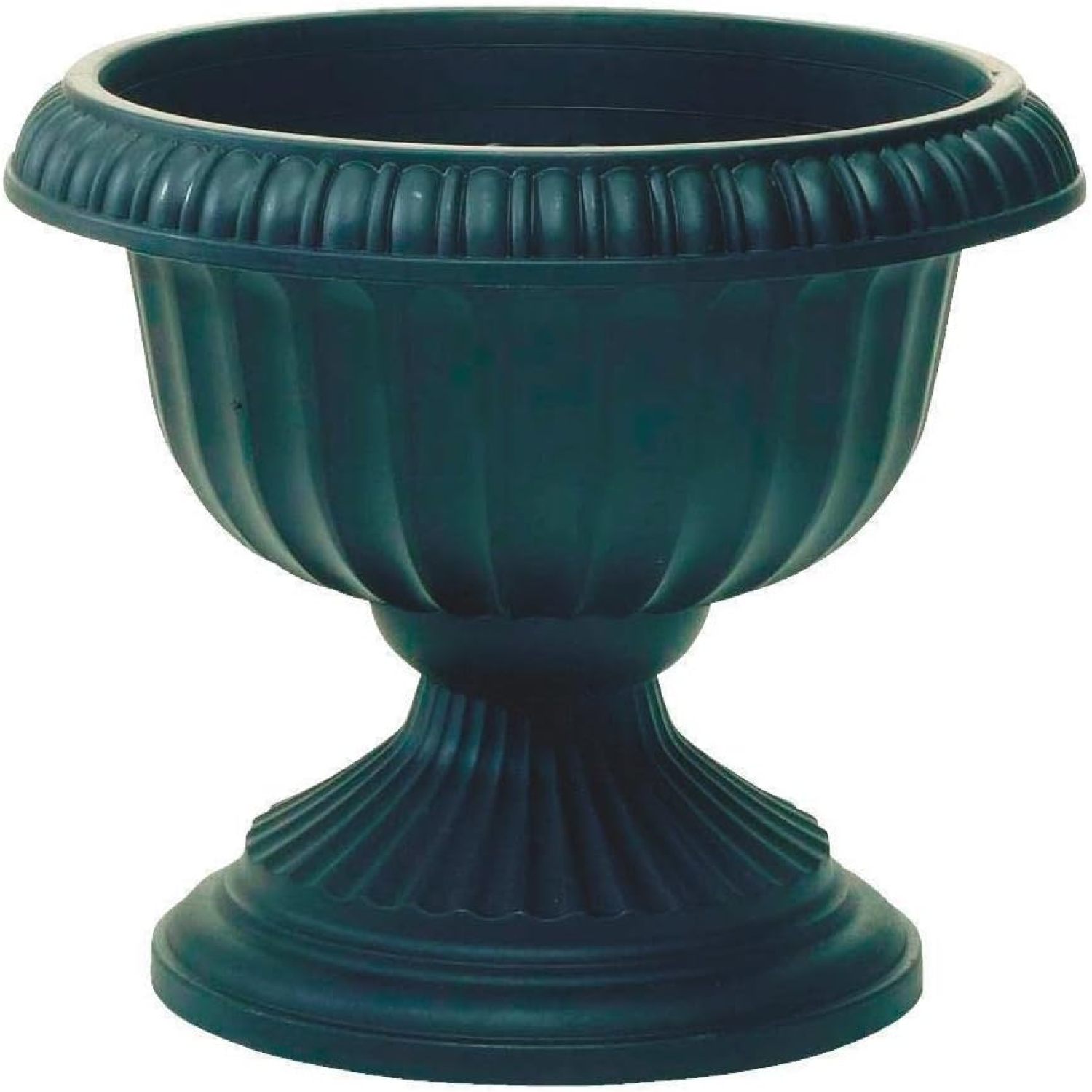 18" Black Poly Urn Plant pots Flower pots Planter Flower pots Outdoor ...