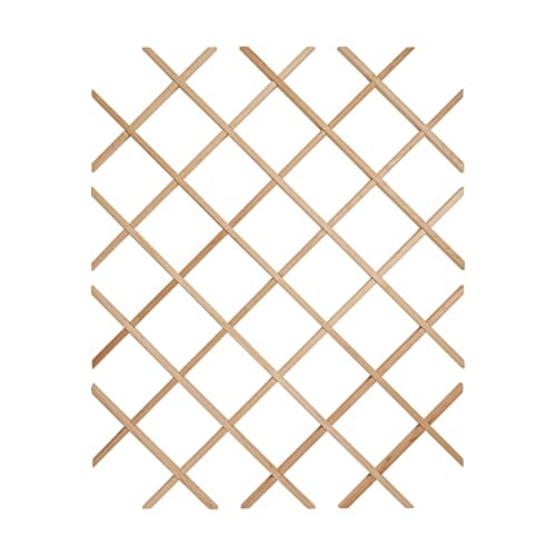18-Bottle Trimmable Wine Rack Lattice Panel Inserts in Unfinished Solid ...