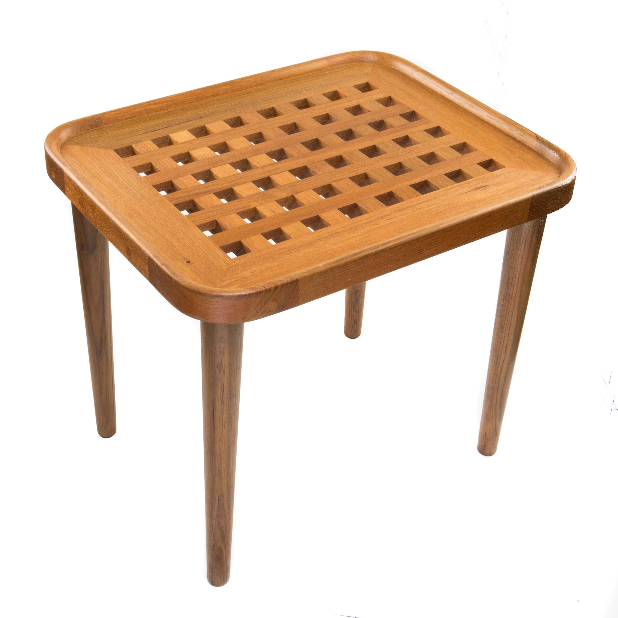 18" Brown Solid Wood Rectangular End Table - Walmart.com