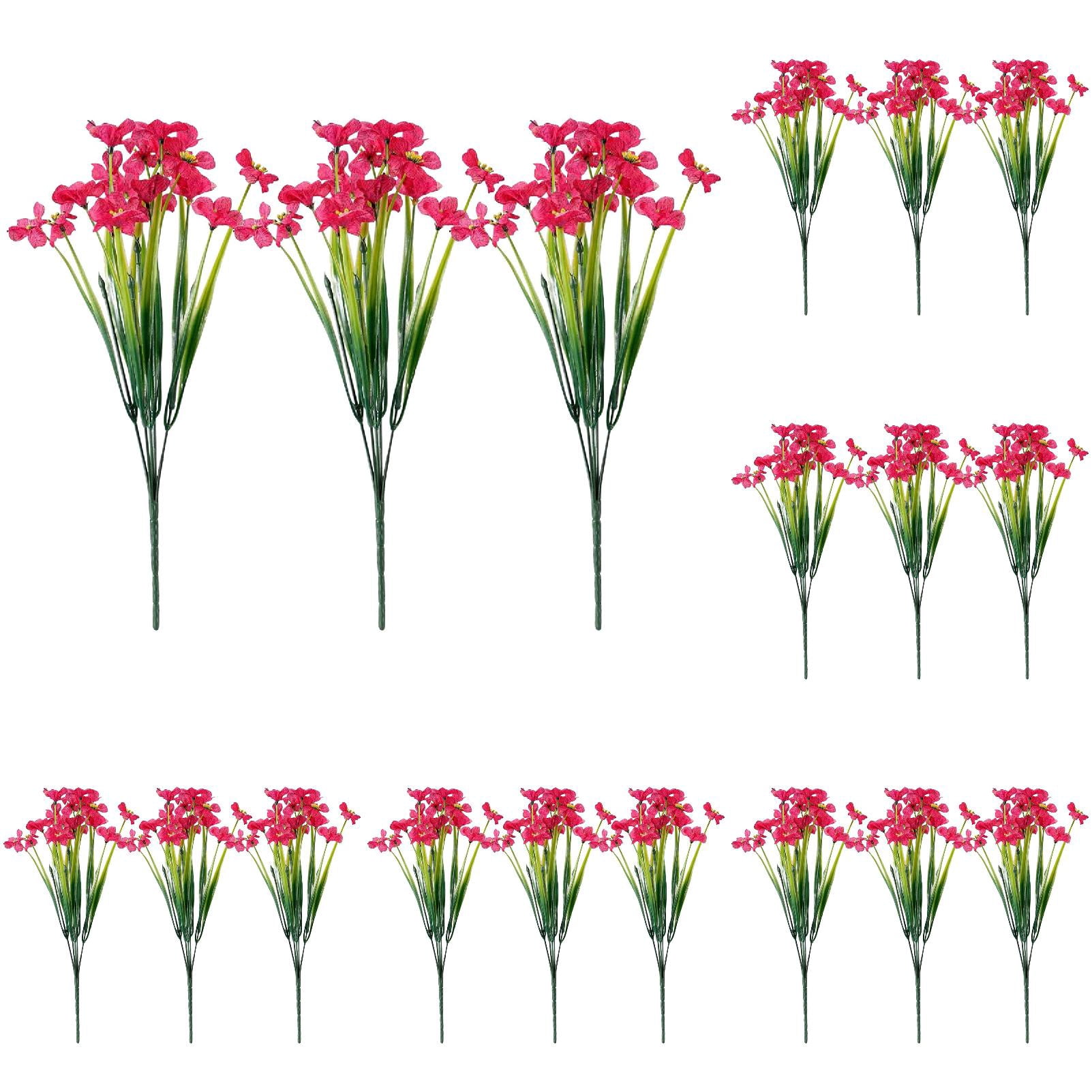 18 Bundles Flowers for Outdoor Indoor Decoration, Spring Summer for ...