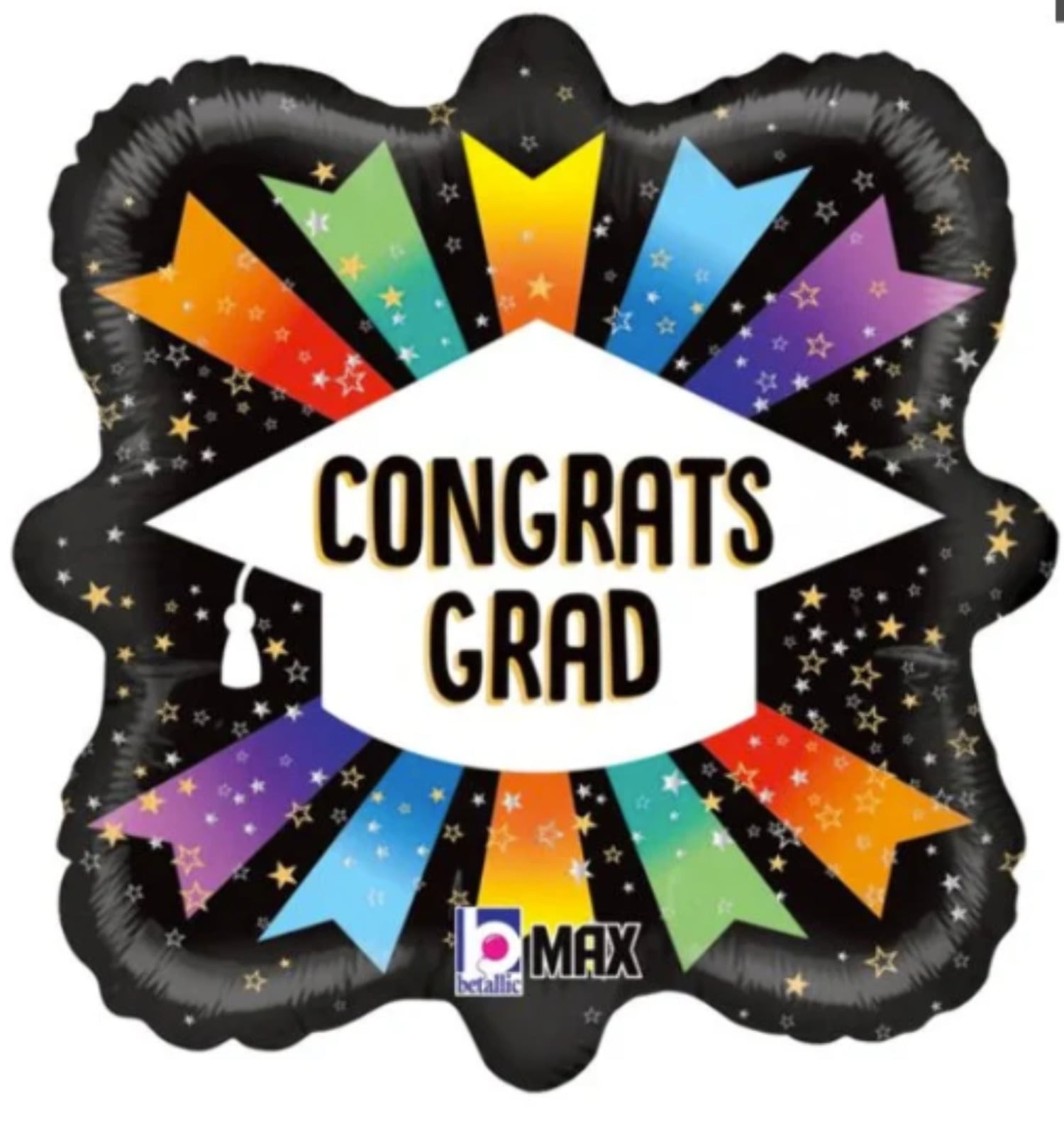18" CONGRATS GRAD RIBBON Balloon Party Supplies Decorations Foil Mylar ...