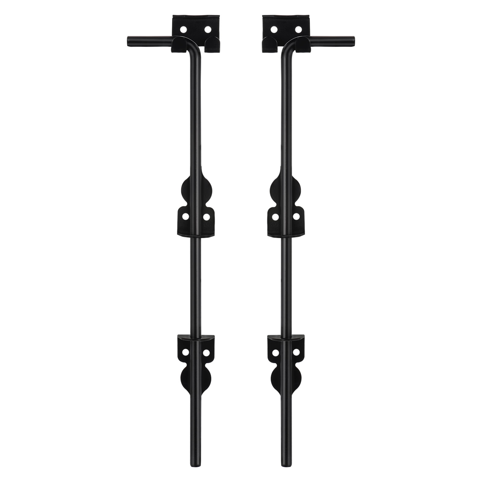 18" Cane Bolt Gate Drop Rod for Wood Fence, Iron Gate Hardware Ground ...