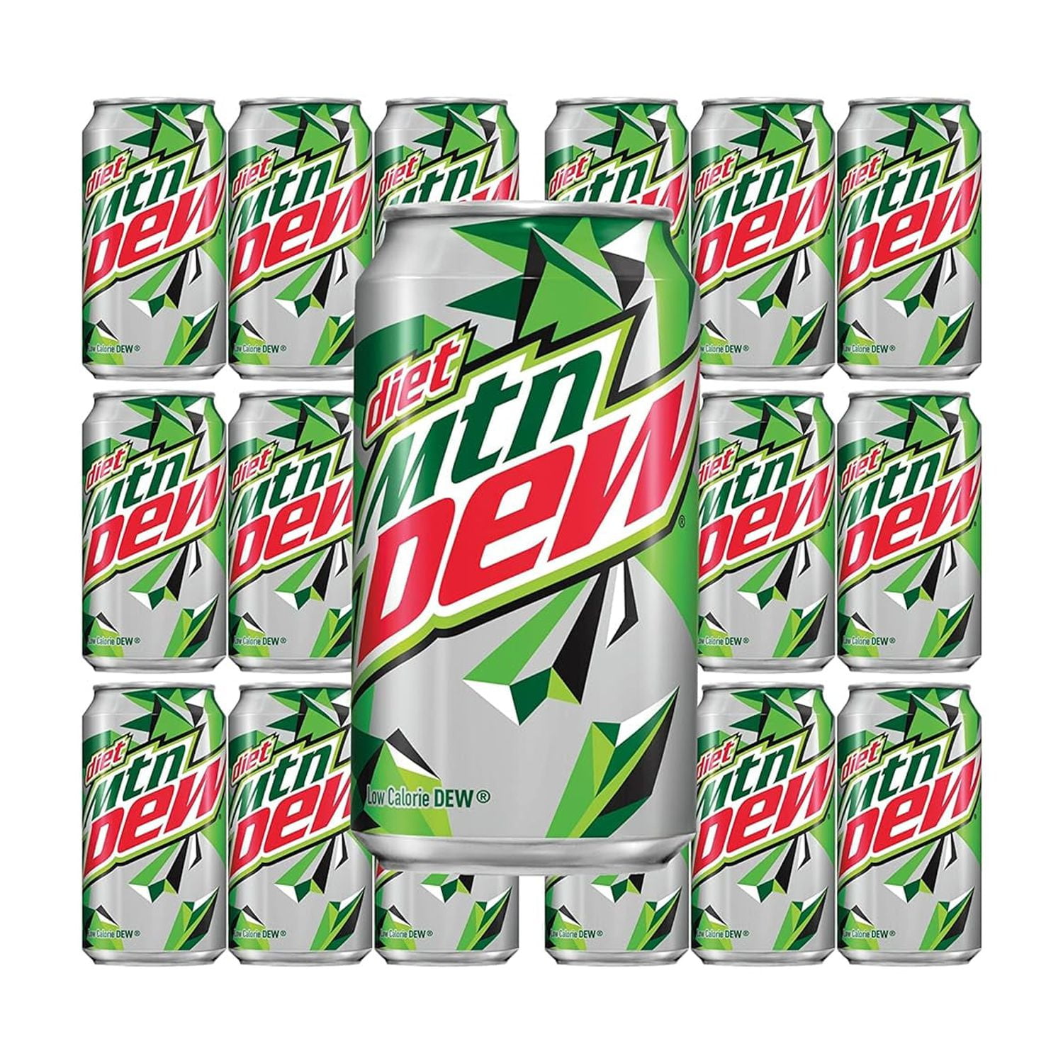 18 Cans Diet Mountain Dew (Diet Dew) - Walmart.com