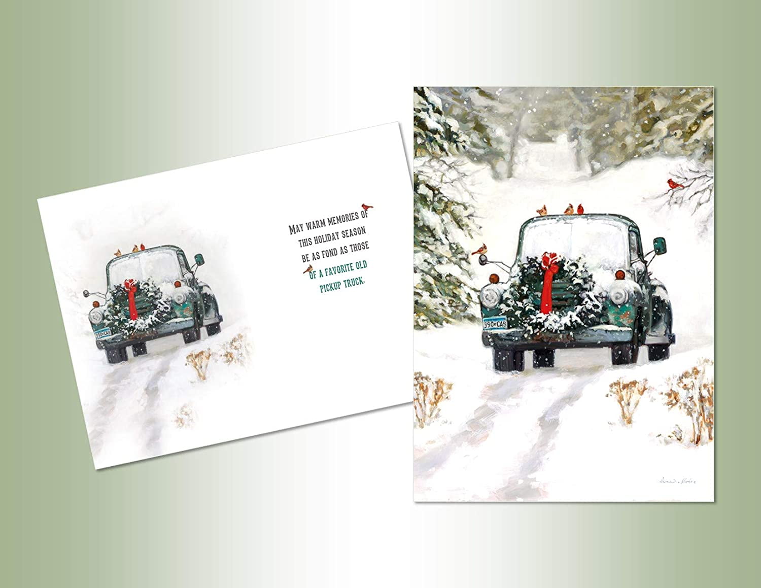 18 Cards 18 Embossed Envelopes, Pickup Truck (0754576527408) - Walmart.com