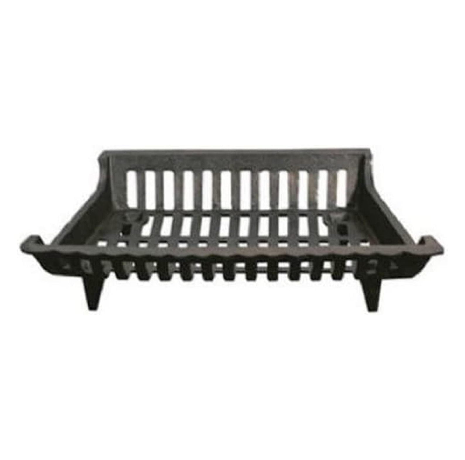 18" Cast Iron Fireplace Grate - Heavy Duty Black Fireplace Grates 4.8"H ...